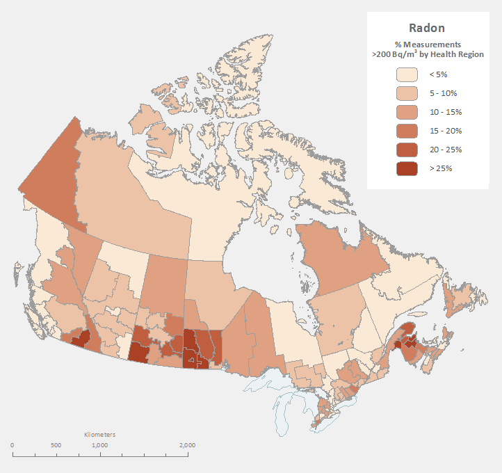 Radon - Environmental Exposures - CAREX Canada